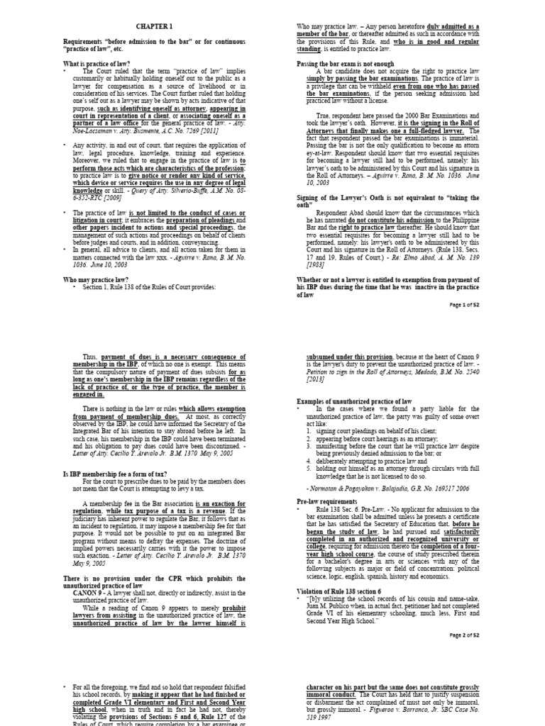 PALE Reviewer | PDF | Lawyer | Practice Of Law