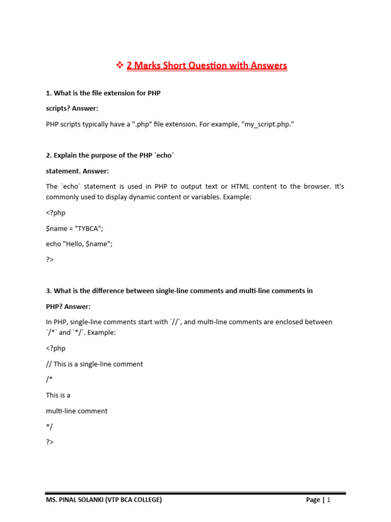 Question Bank With Answers | PDF | Http Cookie | Dynamic Web Page