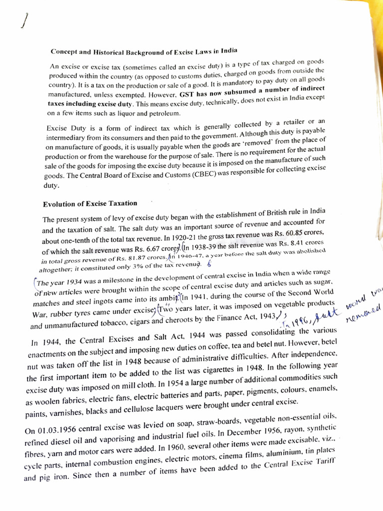 Excise Law | PDF | Excise | Taxation