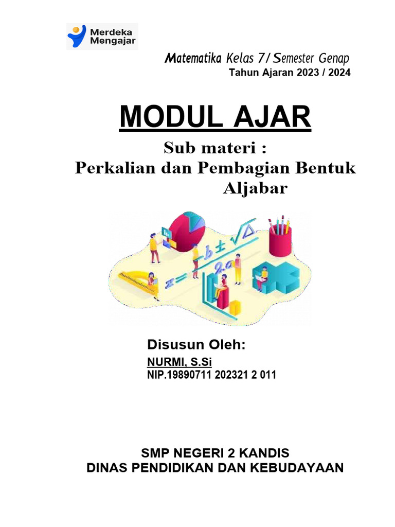 COVER Modul Perkalian Aljabar | PDF