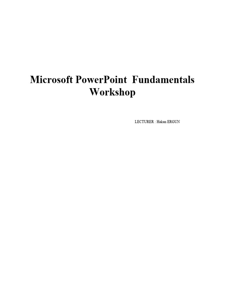 Microsoft PowerPoint Fundamentals | PDF | Microsoft Power Point ... Microsoft PowerPoint Fundamentals | PDF | Microsoft Power Point ...