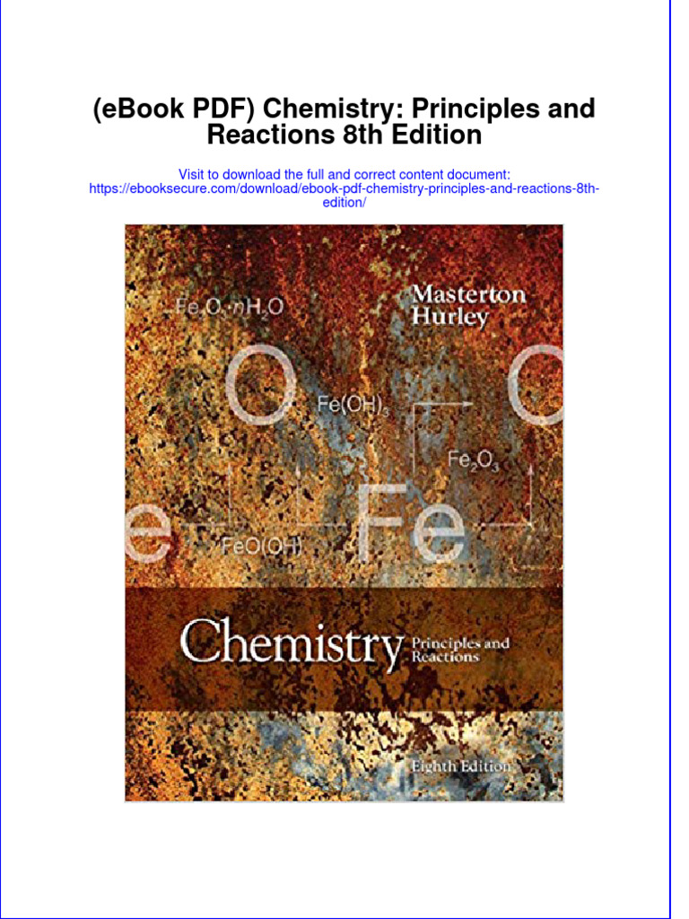 Ebook PDF Chemistry Principles and Reactions 8th Edition PDF | PDF ...