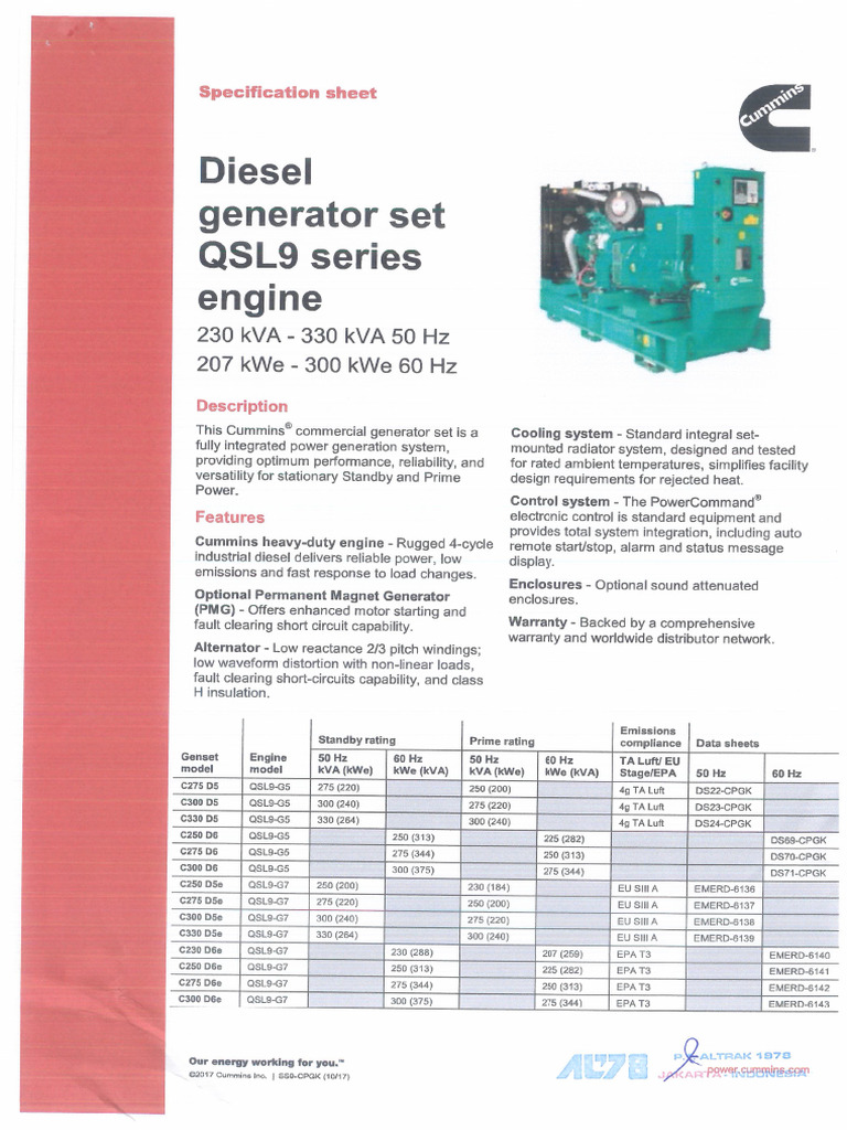 Brosur Genset | PDF