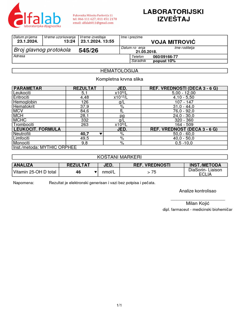 NALAZ kkeVOJA MITROVIC | PDF