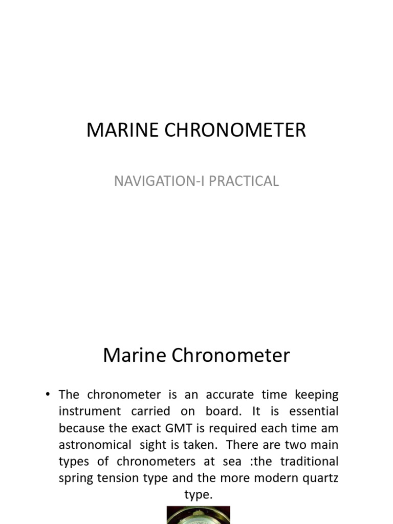 Marine Chronometer - 17 July | PDF | Longitude | Navigation