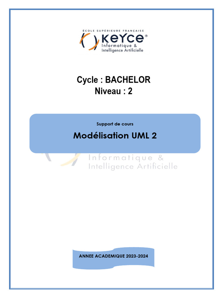 Cours de Modélisation UML 2 | PDF | Langage de Modélisation Unifié ...