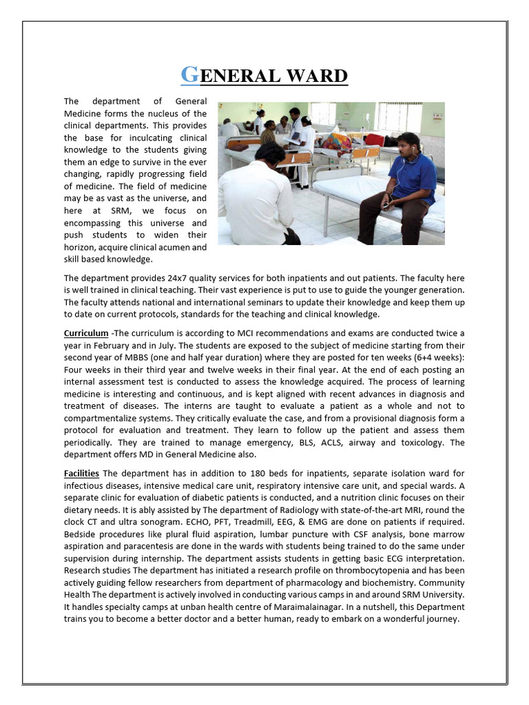General Ward | PDF | Patient | Medicine