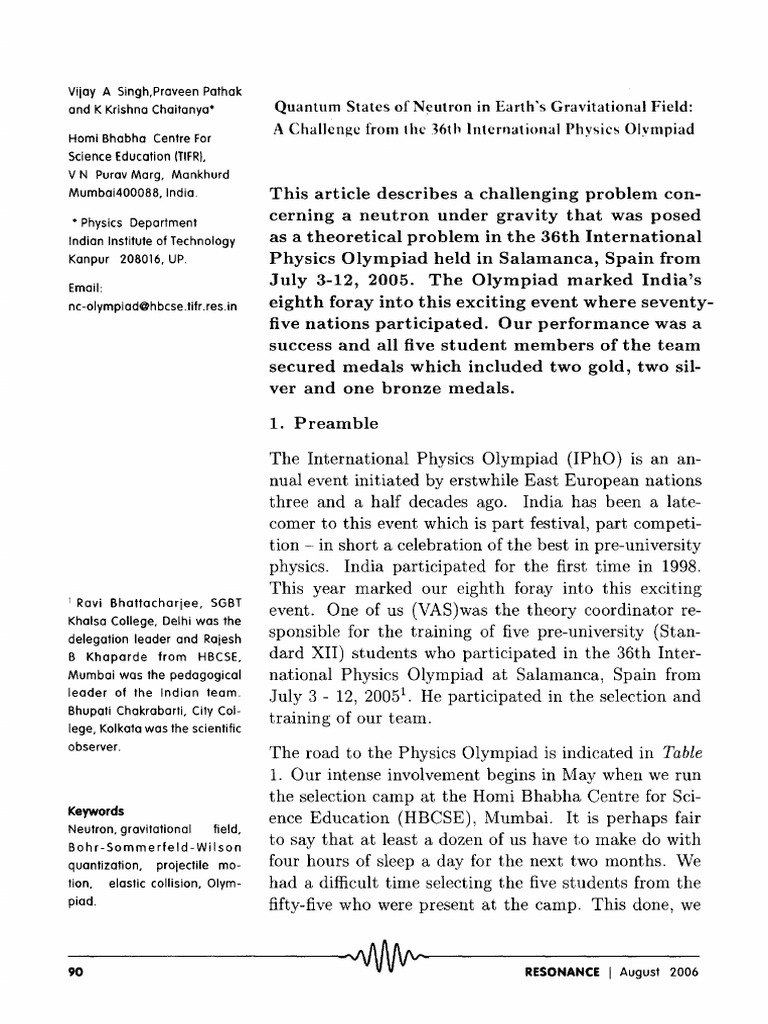 Neutron | PDF | Physics | Physical Phenomena