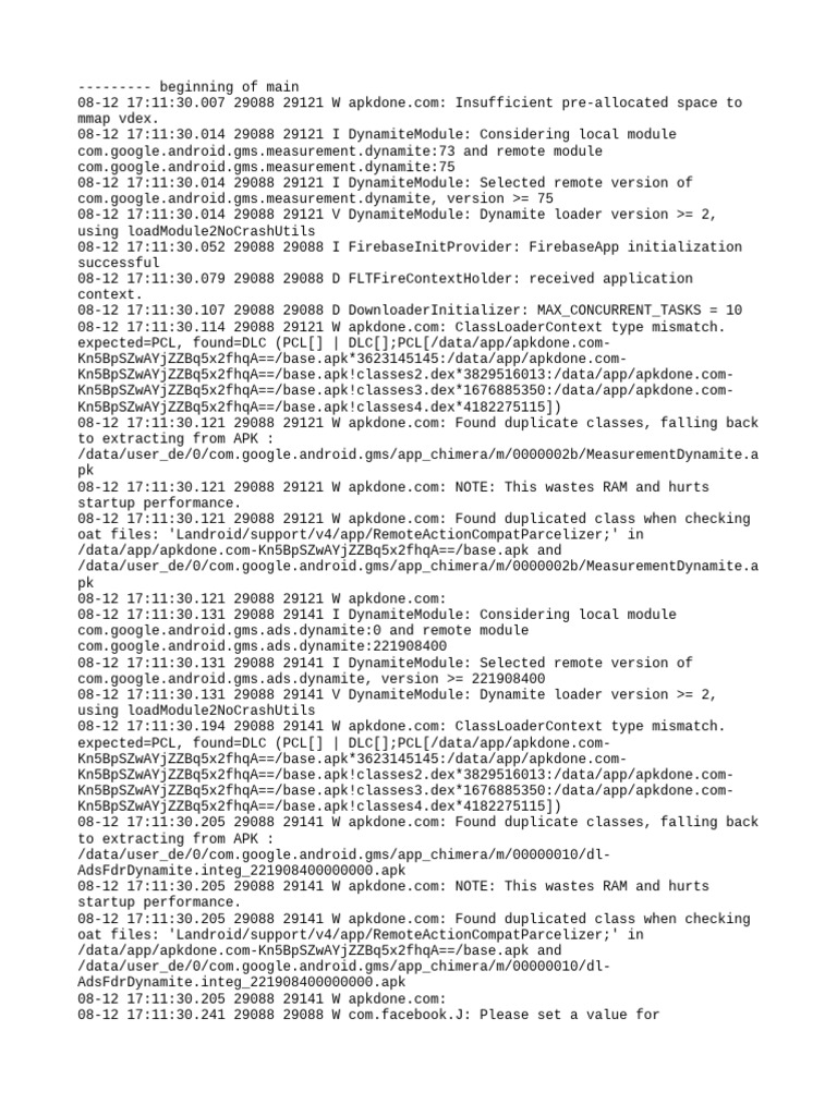 Logcat | PDF | System Software | Proprietary Software