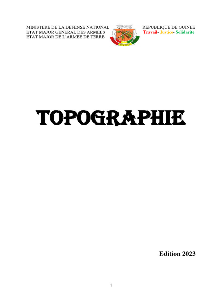 Cours de Topographie Militaire 2023 | PDF | Boussole | La navigation