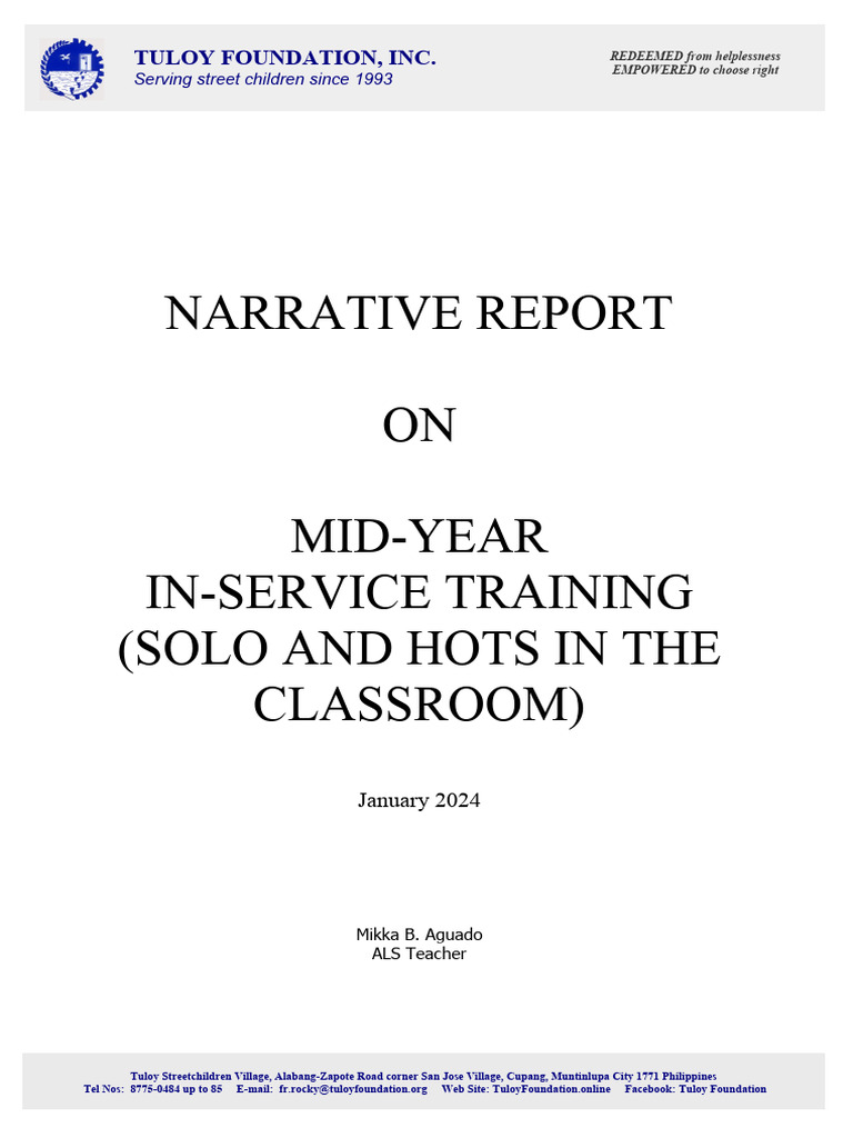 Mid-Year Training on HOTS & SOLO | PDF | Learning | Thought