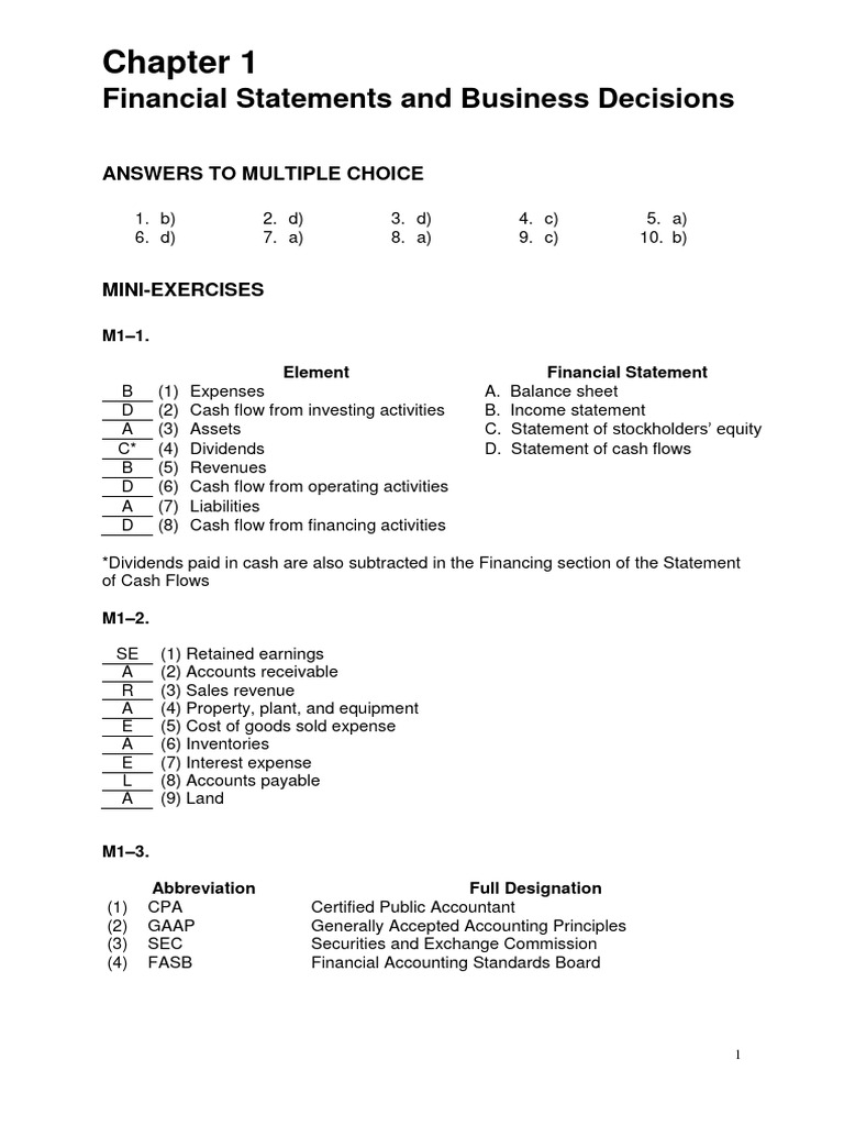 Key Chapter 1 | PDF | Retained Earnings | Equity (Finance)