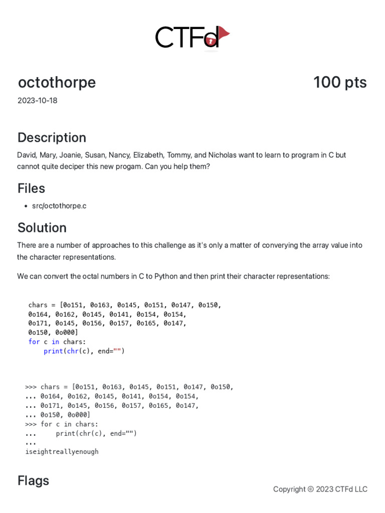 Octothorpe | PDF