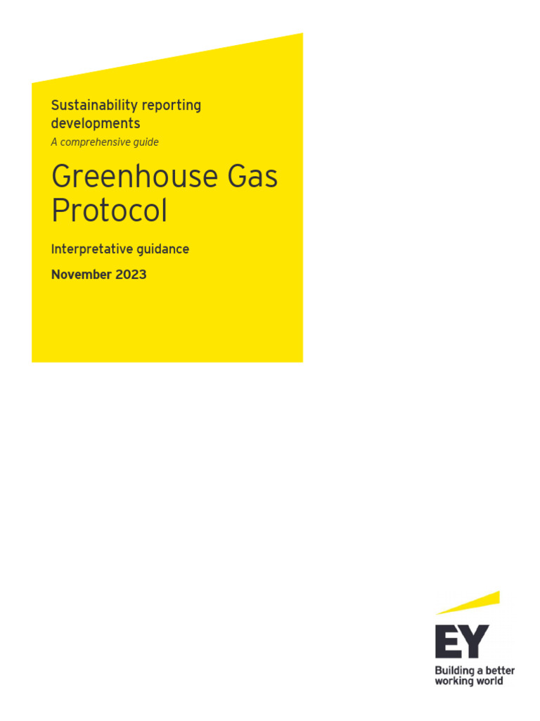 EY GHG Protocol Guidance Dec 2023 | PDF | Greenhouse Gas | Carbon Offset