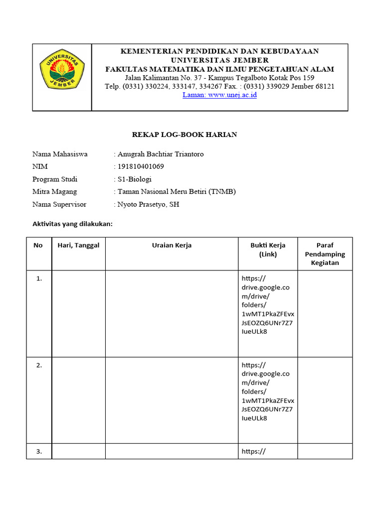 Logbook Magang - Fiks | PDF | Teknologi & Rekayasa
