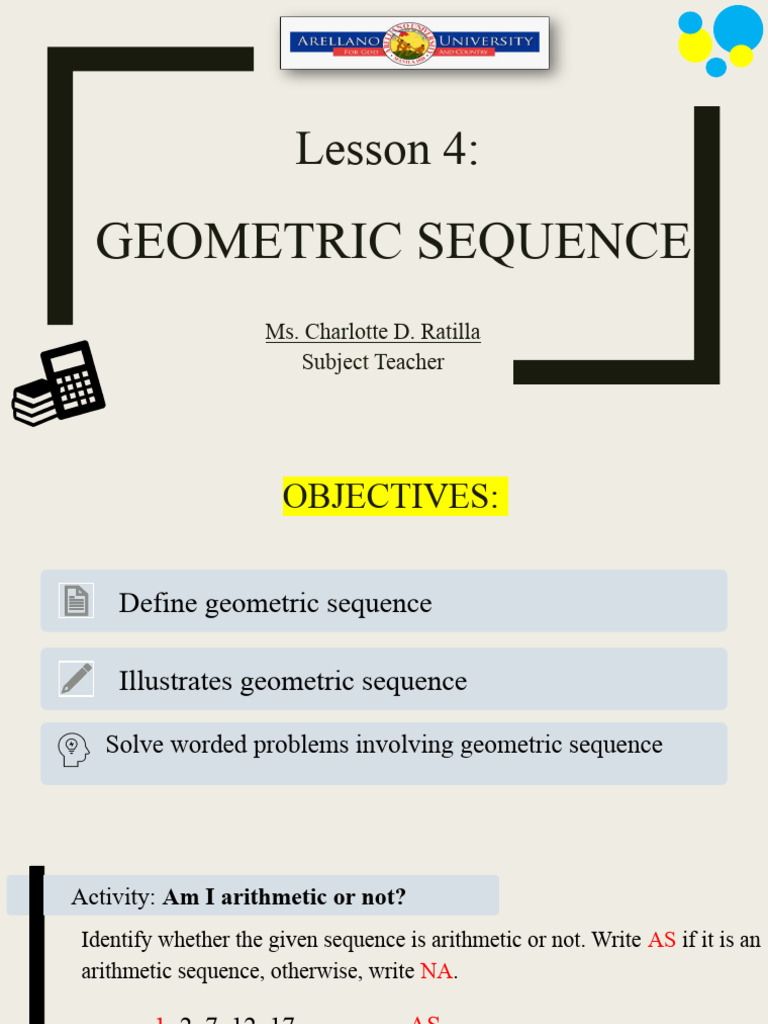 Geometric Sequence | PDF