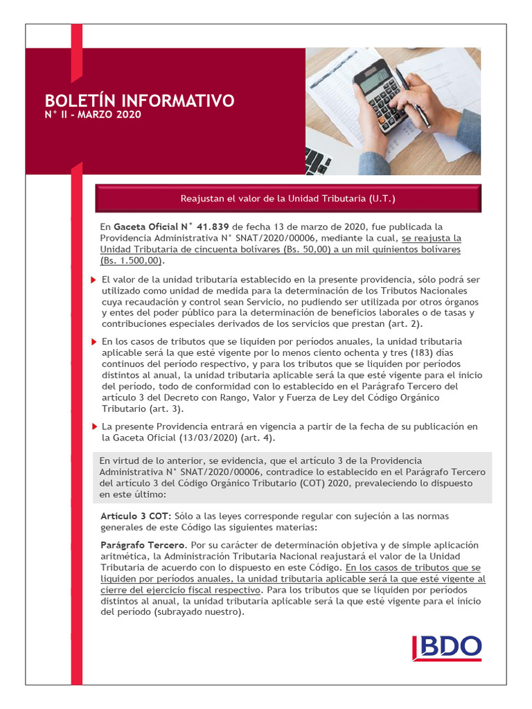 Boletin Informativo Nro II Marzo 2020 | PDF | Salario | Compartir ...