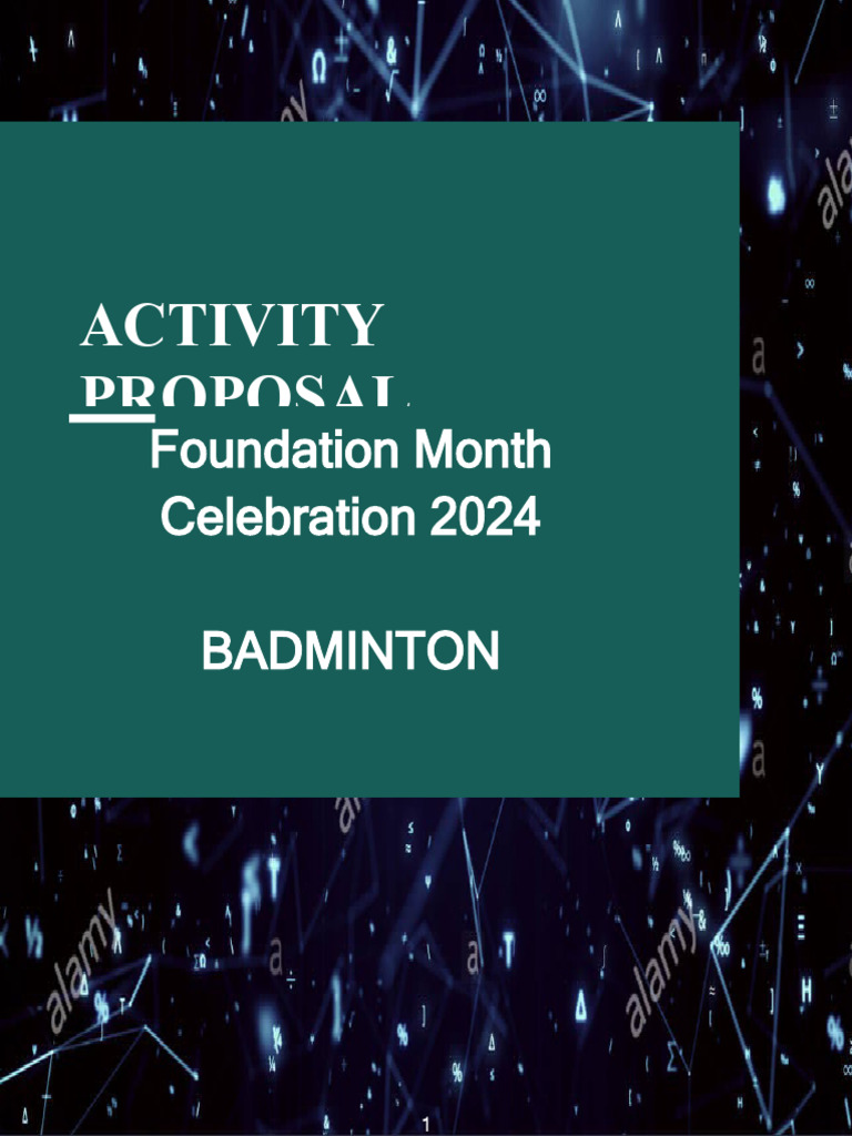 Acad-activitity-PROPOSAL-PLAN-2023-2024 Badminton | PDF | Indoor Sports | Leisure