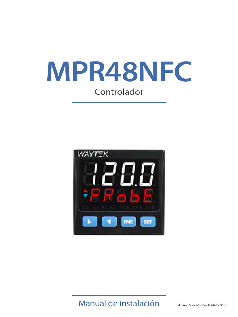 Waytek MPR48-NFC | PDF | Par termoeléctrico | Aplicación movil