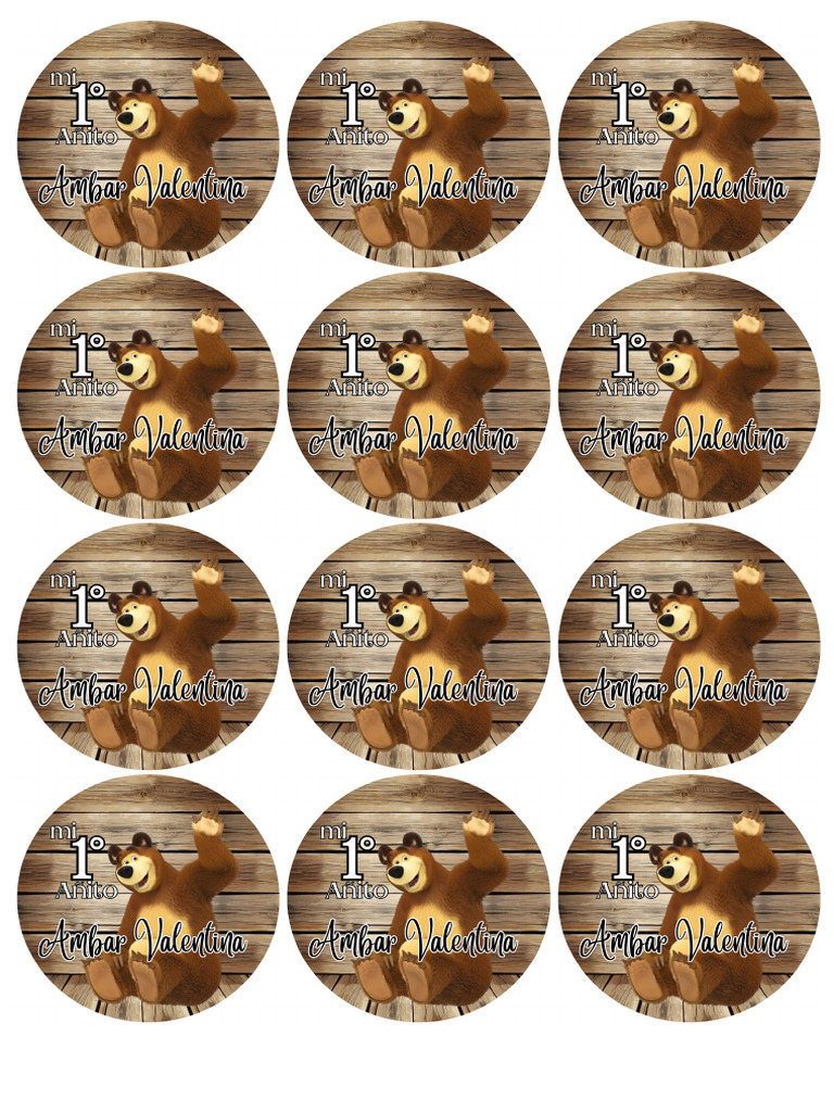 Masha y El Oso Stickers | PDF