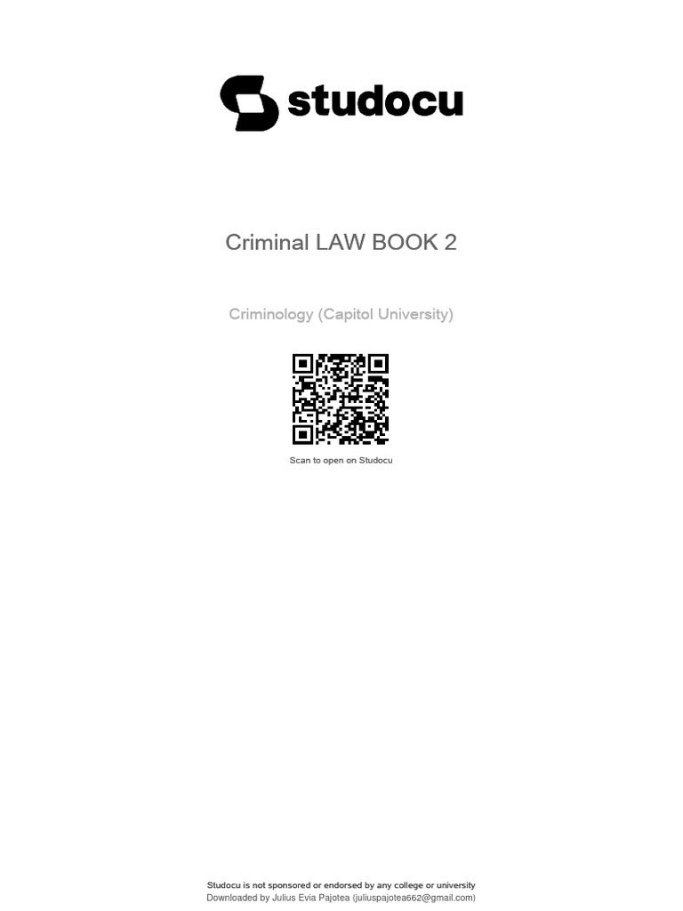 Criminal Law Book 2: Treason Explained | PDF | Detention (Imprisonment ...
