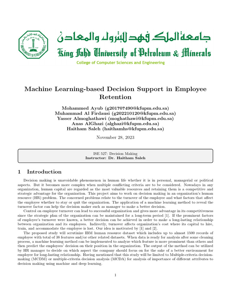 ISE 527 Term Paper | PDF | Artificial Neural Network | Machine Learning