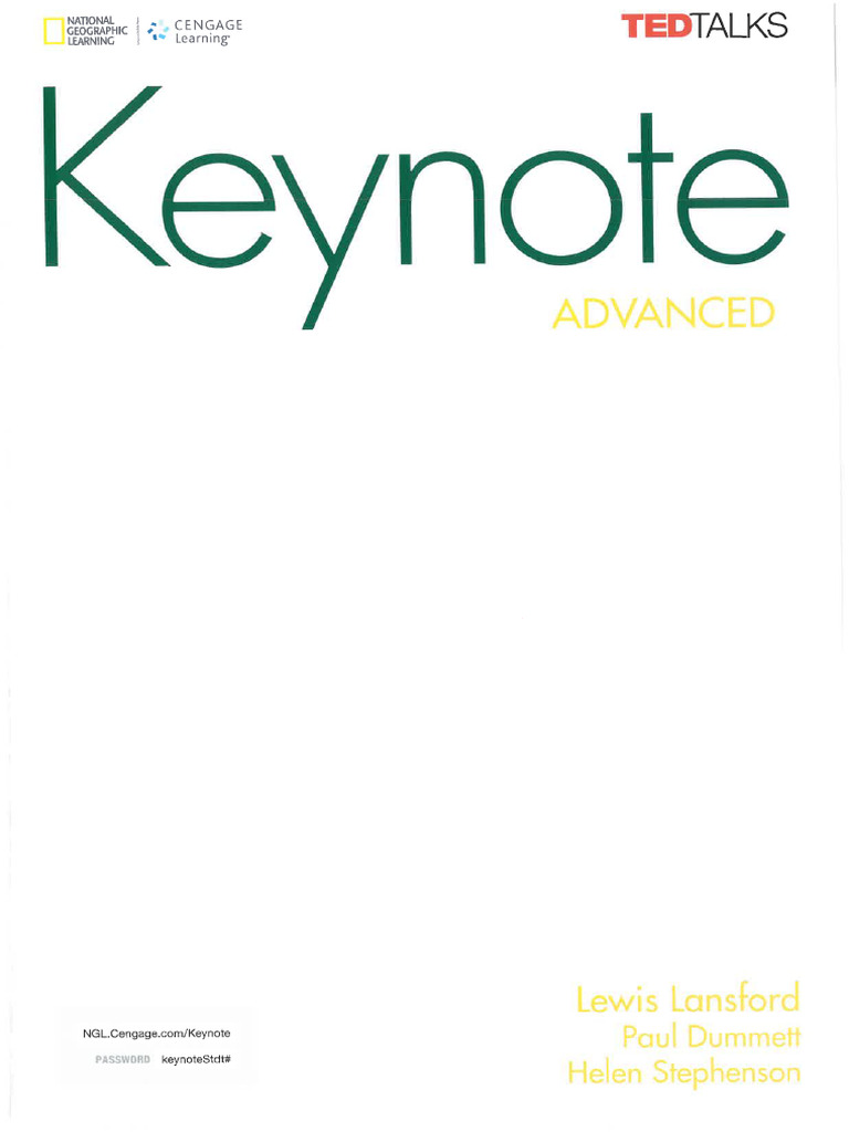 KEYNOTE Advanced Student's Book | PDF