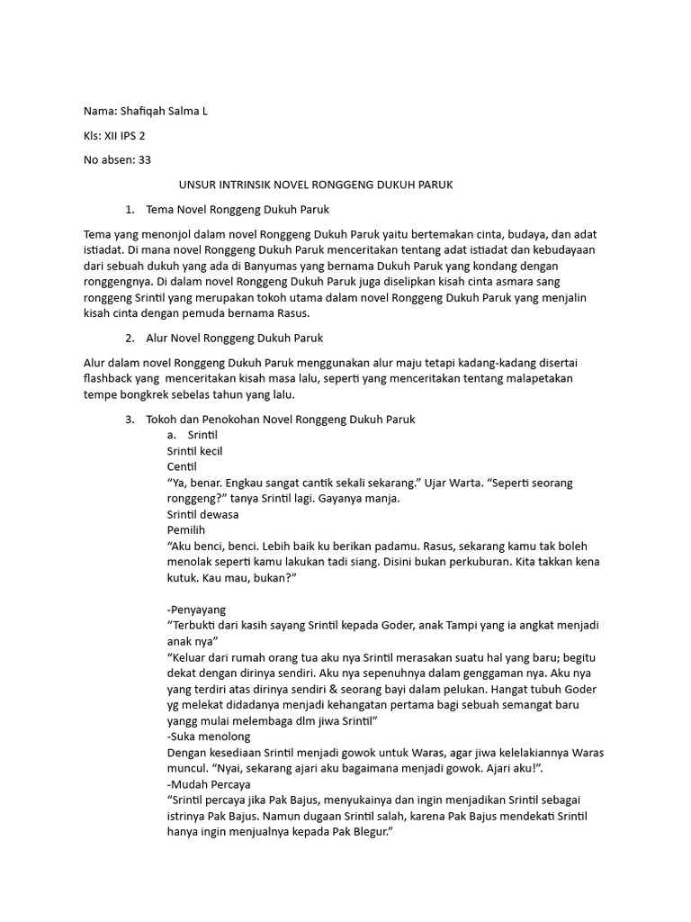 Tgs b Indo Shafiqah Salma | PDF