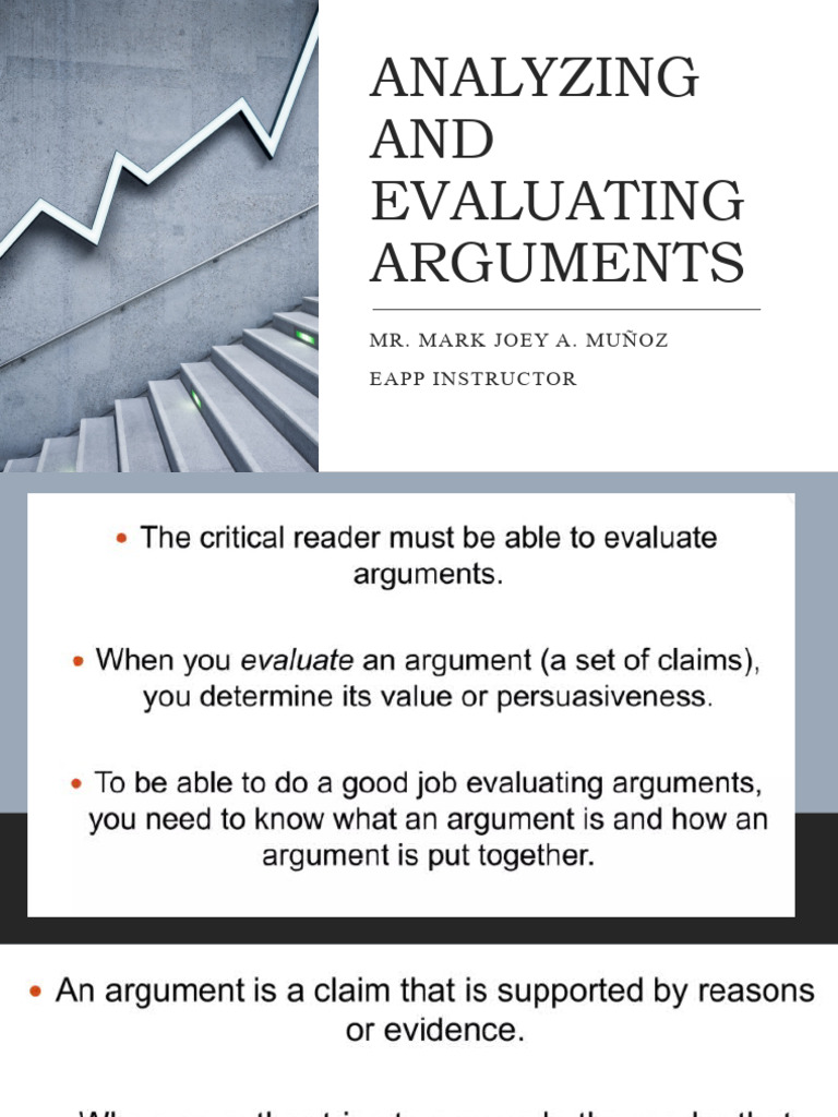 Analyzing And Evaluating Arguments Pdf
