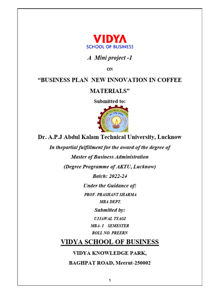 Mba 1st Sem File | Download Free PDF | Coffee