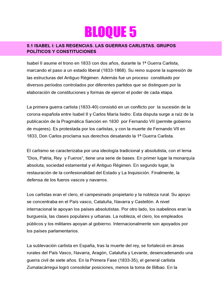 Bloque 5 | PDF | Gobierno de españa | Gobierno