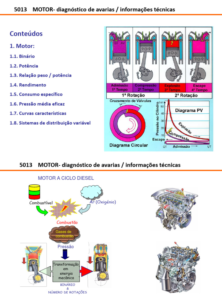 5013-Motor-Diagnóstico-1 Parte | PDF | Motores | Potência (Física)