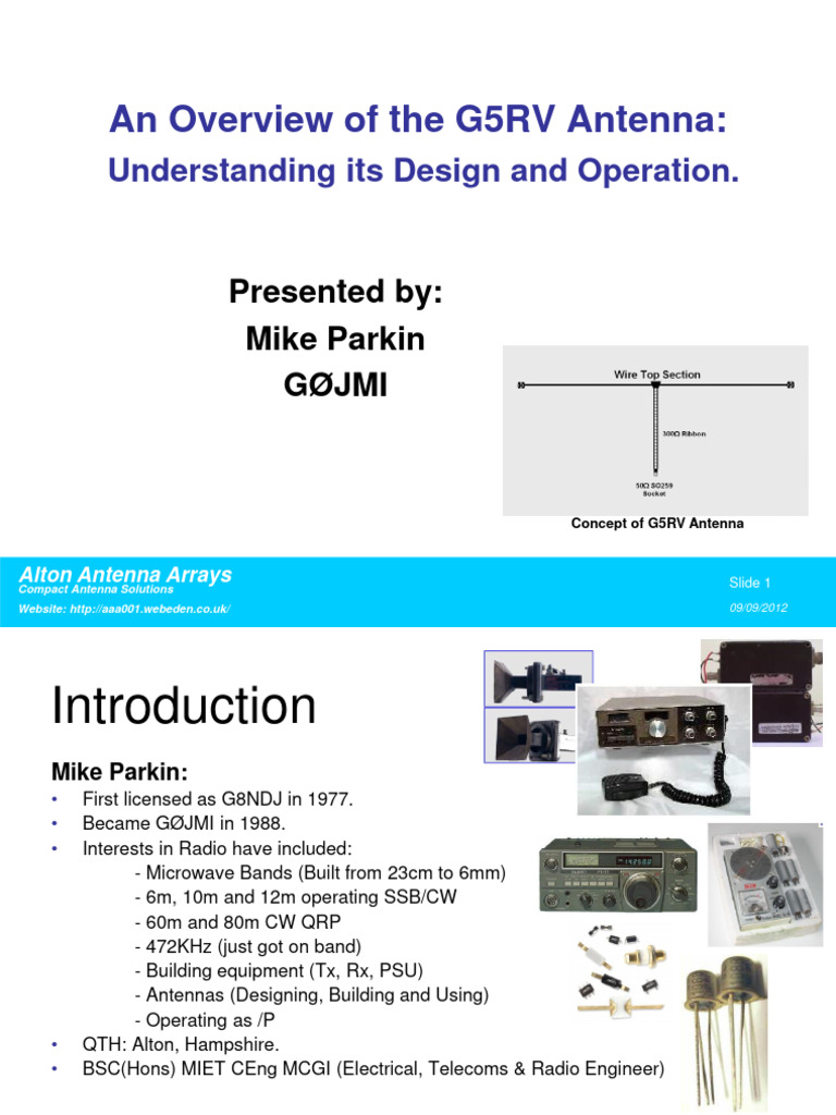 G5RV Antenna Guide for Radio Enthusiasts | PDF | Antenna (Radio) | Electricity