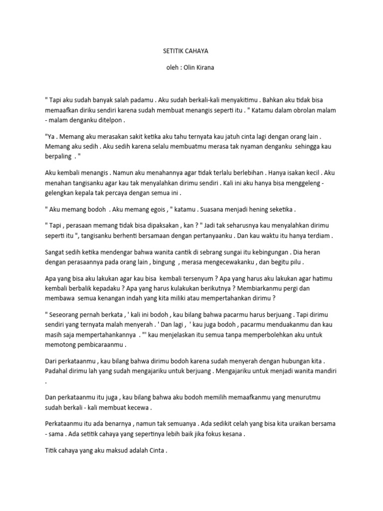 Setitik Cahaya-Wps Office | PDF