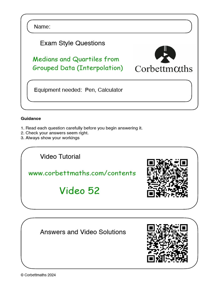 Median And Quartiles From Grouped Data Pdf Quartile 4268