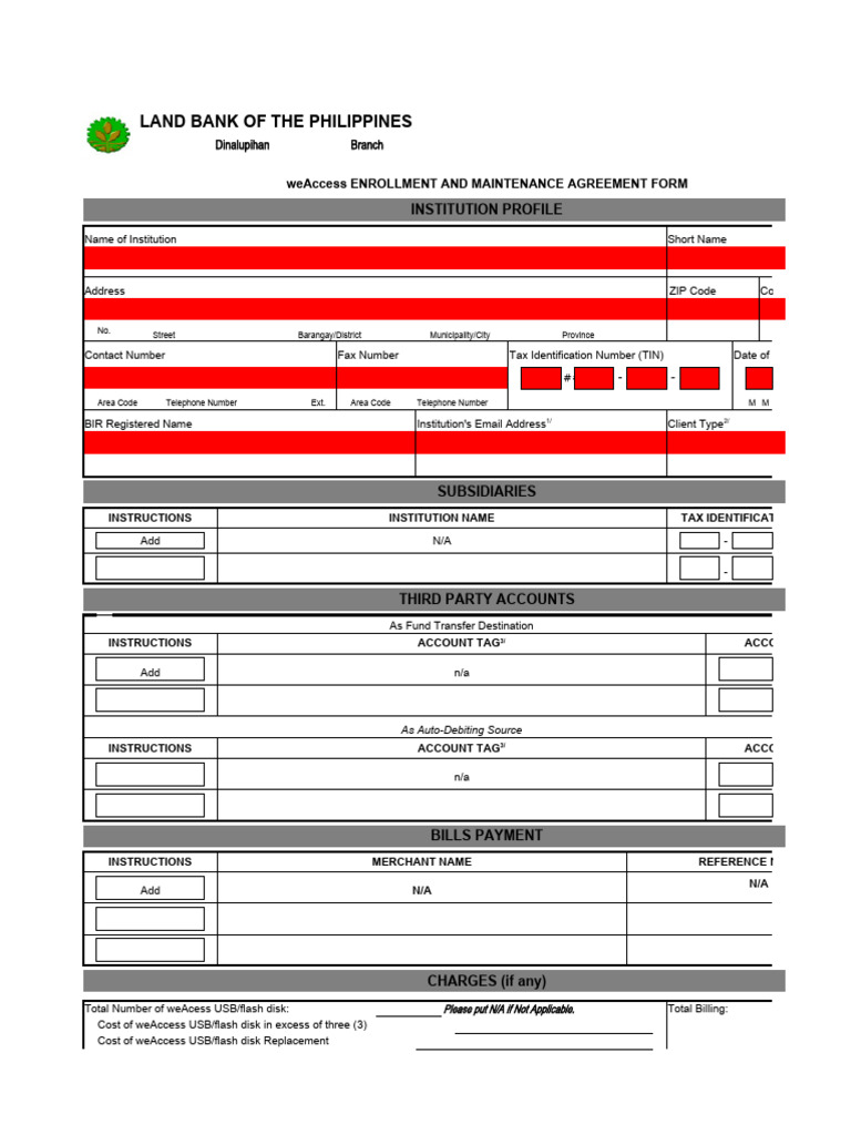 Enhanced WeAccess Enrollment Forms - v2.27.18 | PDF | Transaction ...
