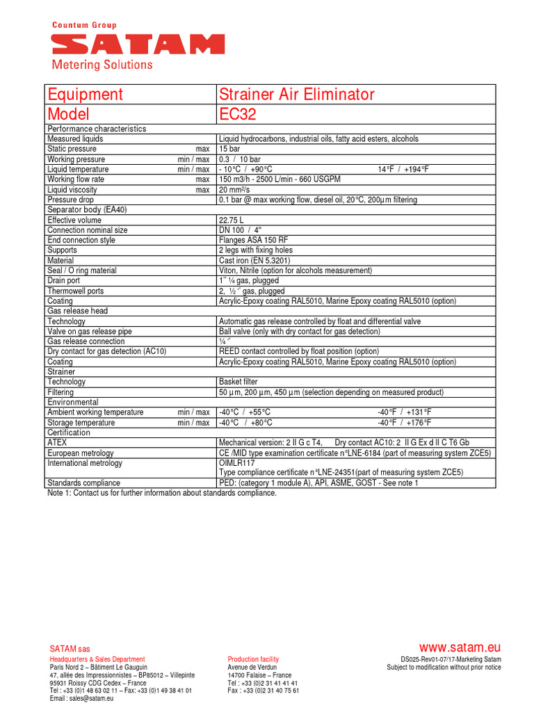 EC32 | PDF | Valve | Gases
