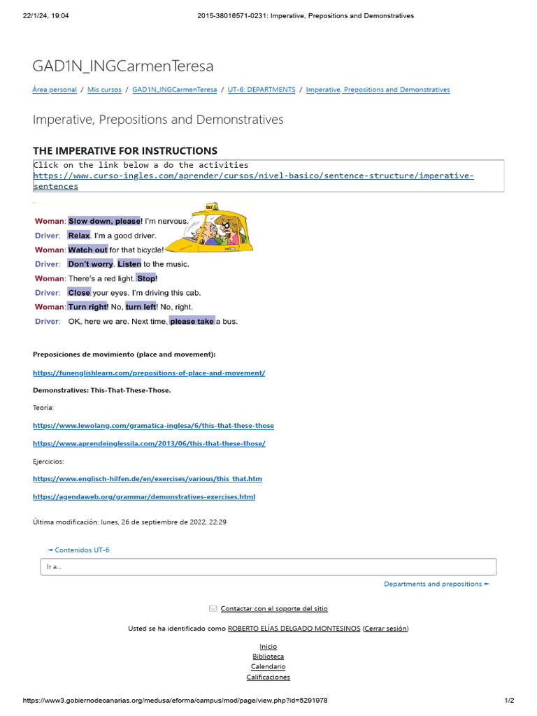 2015-38016571-0231 - Imperative, Prepositions and Demonstratives | PDF