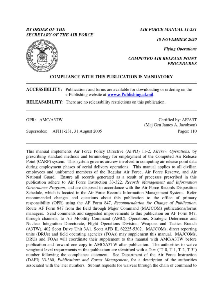 Afman11-231 (V 2020) | PDF | Airspeed | Altimeter