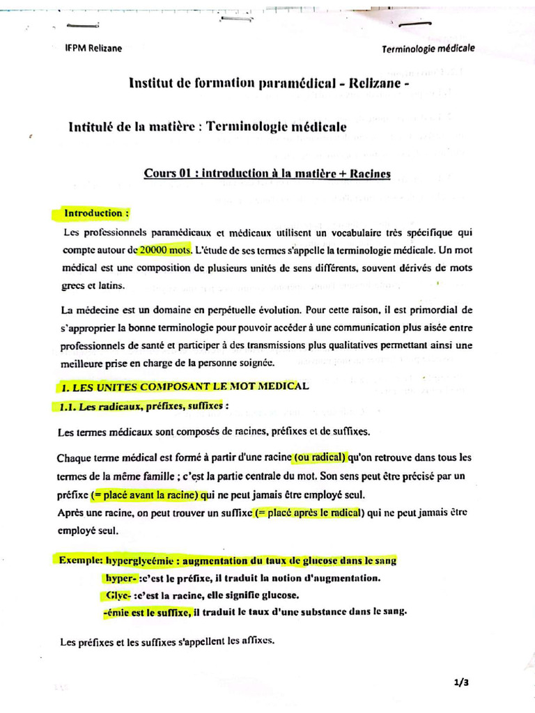 Terminologie | PDF