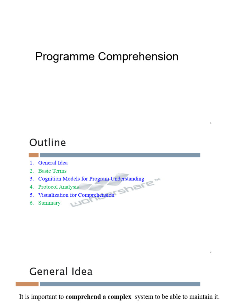 Programe Comprehension | PDF | Programming | Computer Program