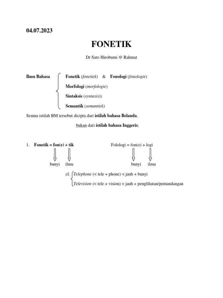 FONETIK | PDF