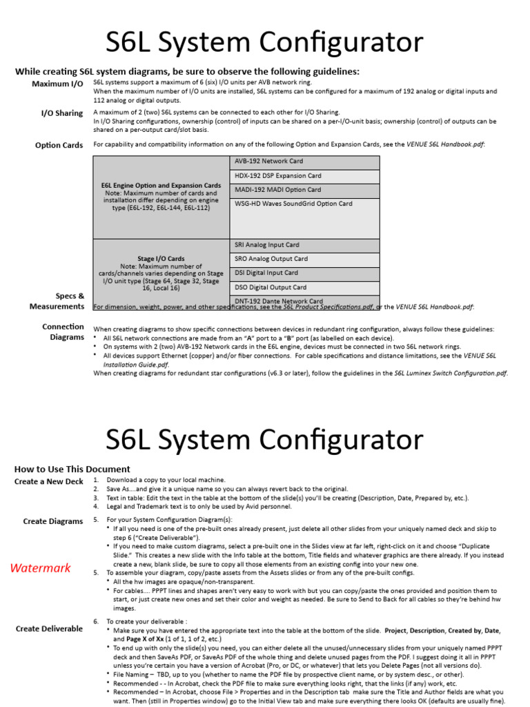 S6L System Configurator v6.3 | PDF | Input/Output | Ethernet