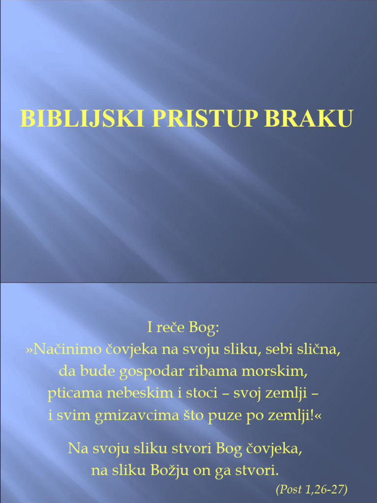 Biblijski Pristup Braku - A.K. | PDF Biblijski Pristup Braku - A.K. | PDF