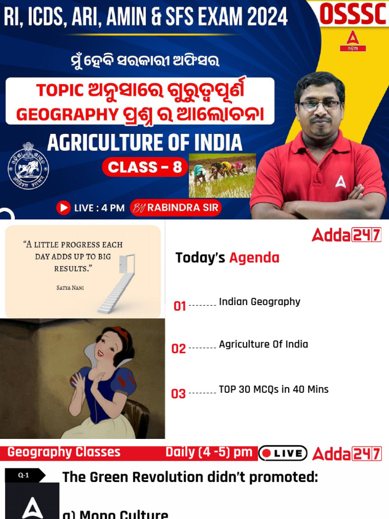 Class 8 Agriculture of India | PDF | Agriculture | Ddt