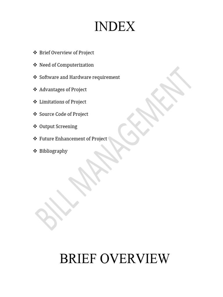 Bill Management | PDF | Databases | Programming