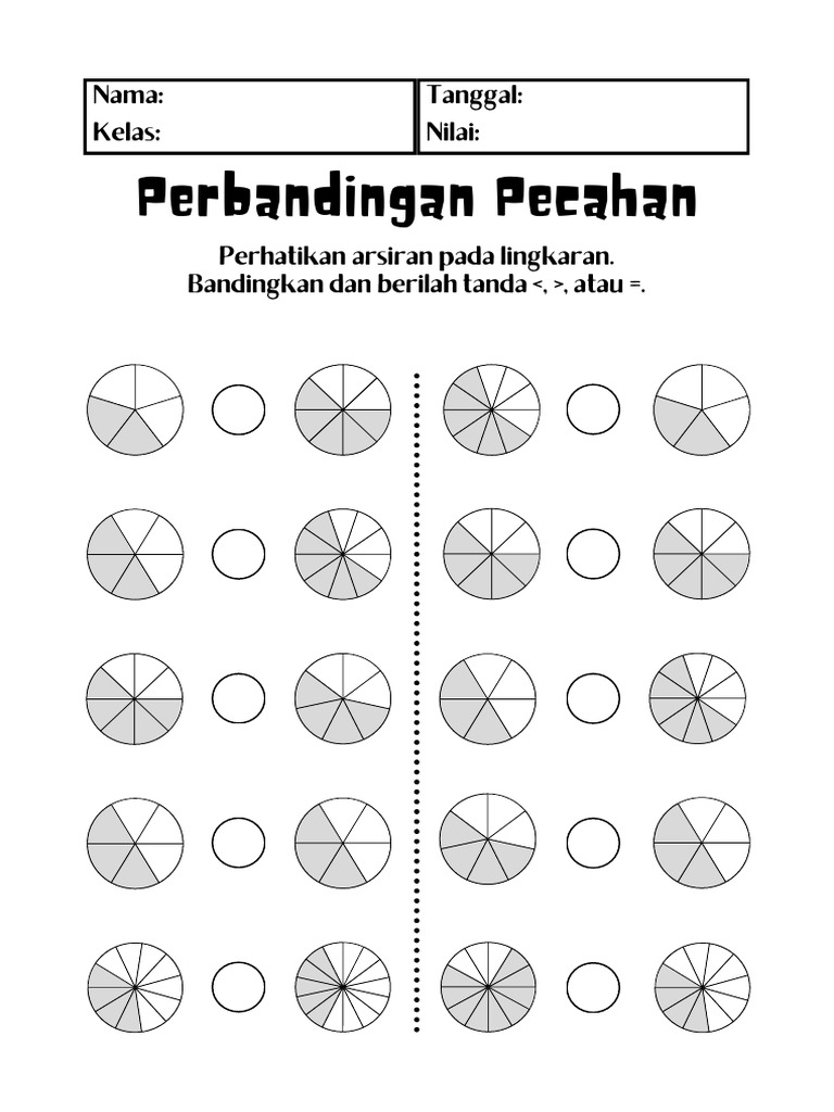 Membandingkan Pecahan | PDF