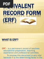 ERF Requirements Checklist Teacher IV | PDF