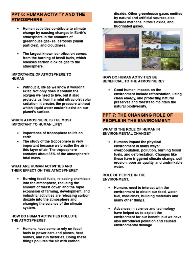 Final | Download Free PDF | Atmosphere Of Earth | Human Impact On The ...