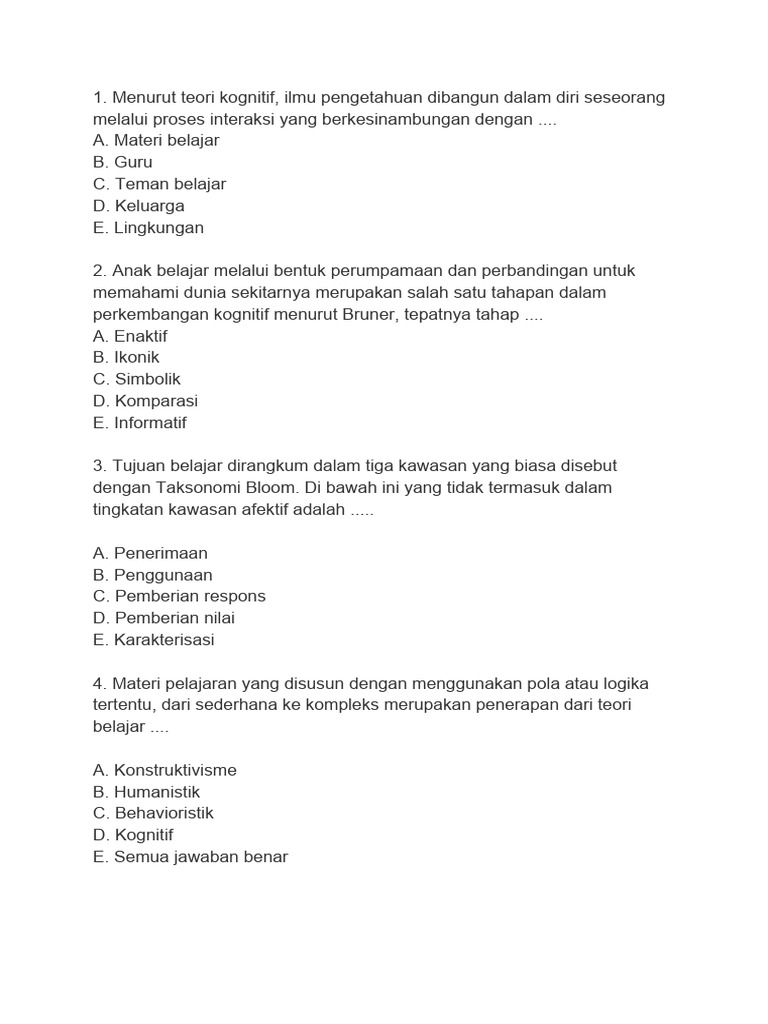 Contoh Soal p3k | PDF